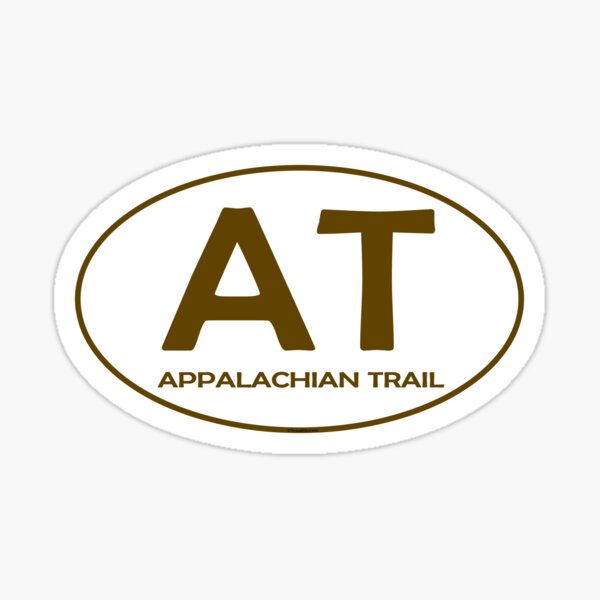 "AT Appalachian Trail" Sticker for Sale by ThreadsNouveau | Redbubble