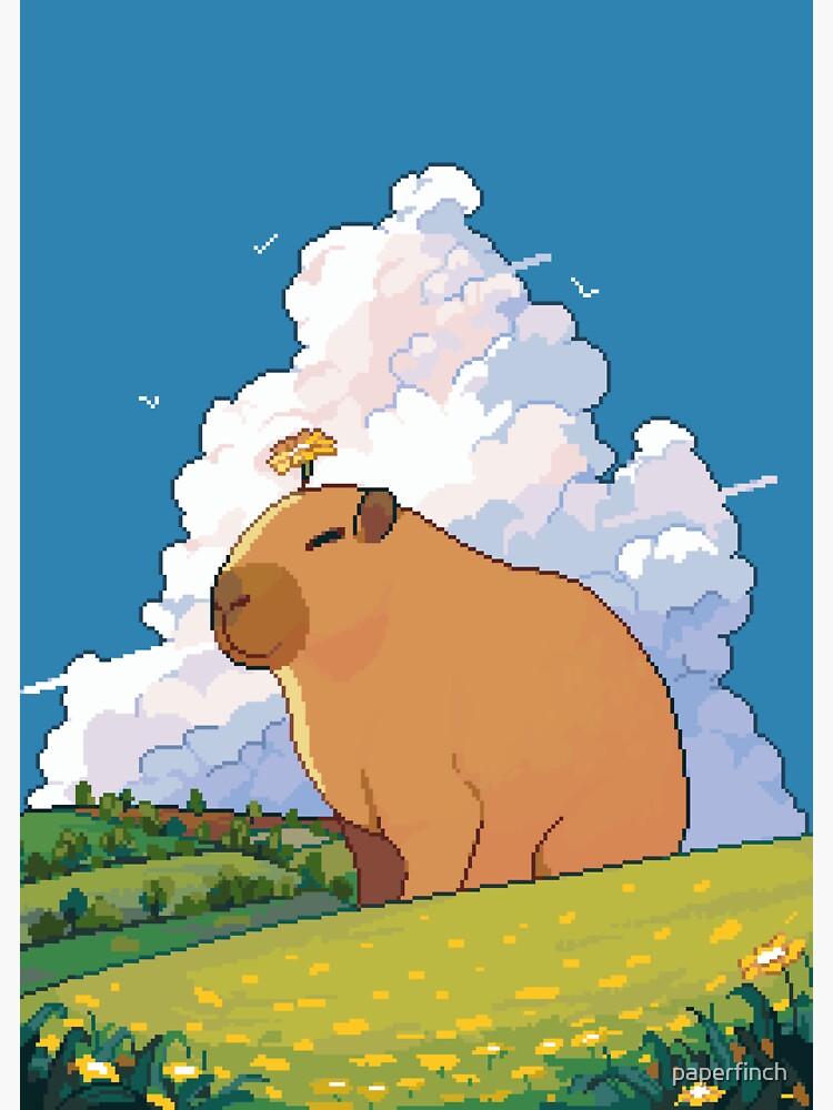 "Mount capybara" Sticker for Sale by paperfinch | Redbubble