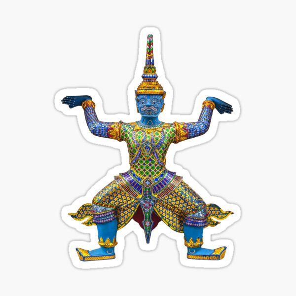 "Yaksha statue protects the righteous" Sticker for Sale by JBlaisDesign ...