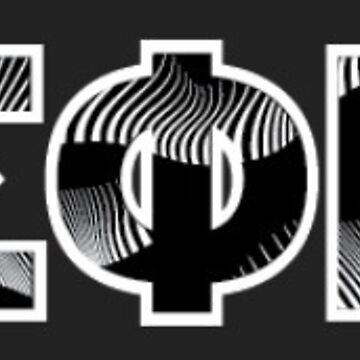"Zebra Print SigEp Letters" Sticker for Sale by samuel599 | Redbubble