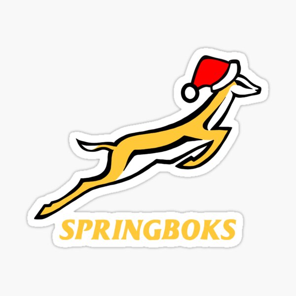 "Christmas Springbok" Sticker for Sale by Sirrahnais | Redbubble