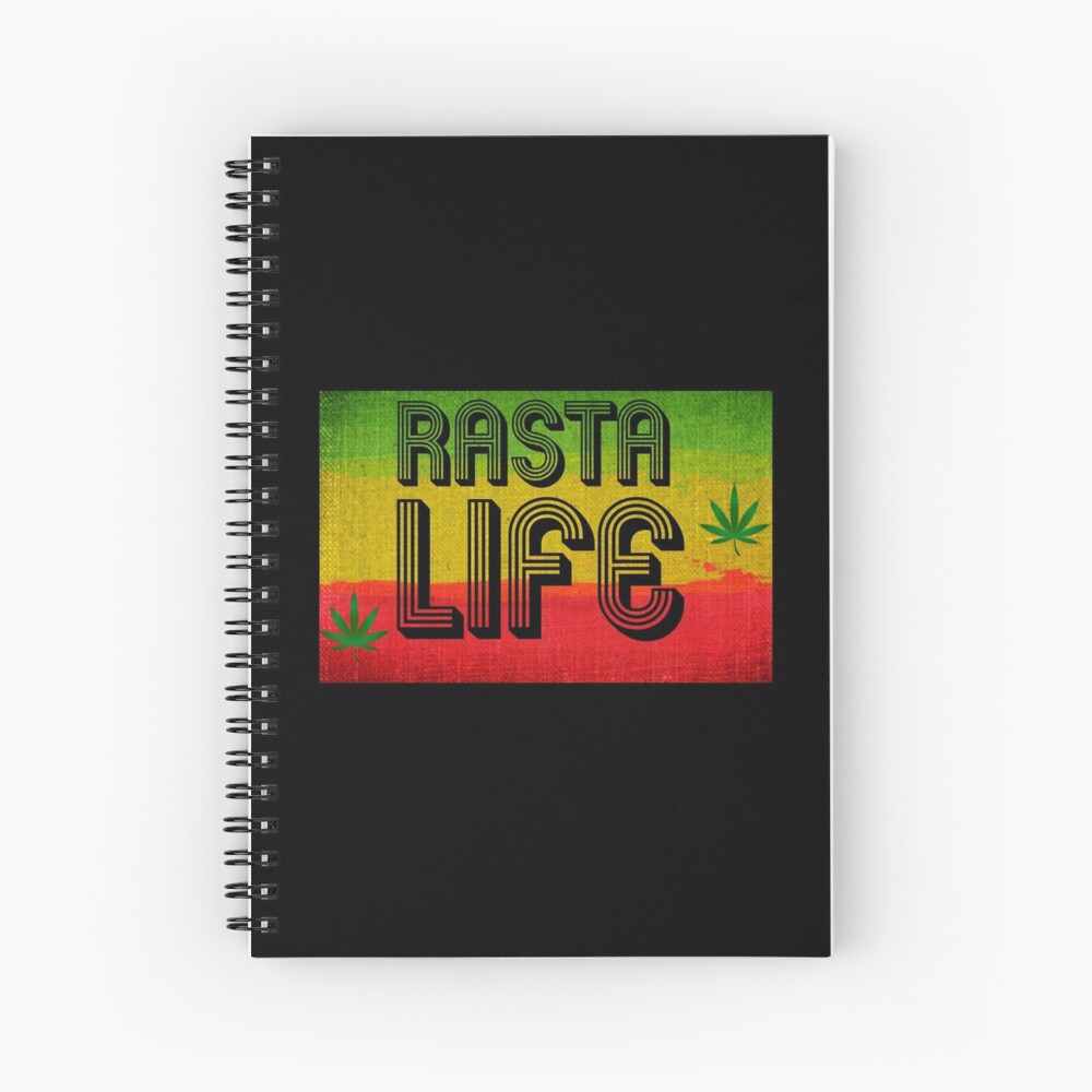 "Rasta Life Rasta Flag Colors for Reggae Fans" Spiral Notebook for Sale ...