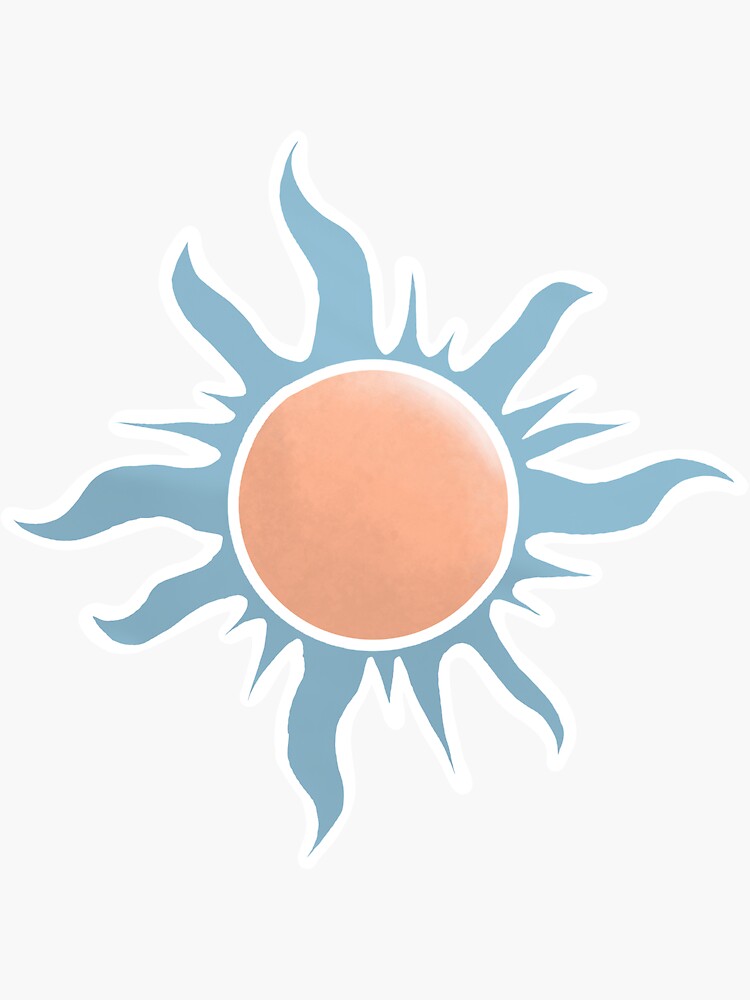 "Aesthetic Sun Sticker" Sticker for Sale by nicolledardon | Redbubble