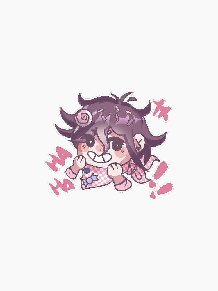 "Haha Kokichi Ouma Candy Emote" Sticker by kawaiidragon096 | Redbubble