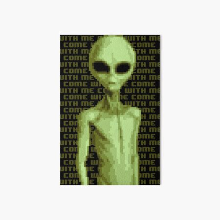 "Alien 8-Bit" Art Board Print for Sale by Qrapti | Redbubble