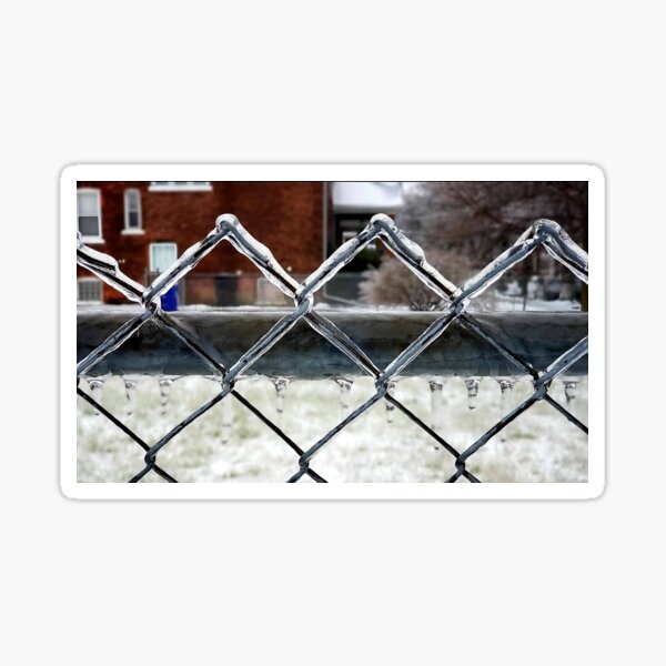 "Frozen Gates " Sticker for Sale by Sarabixo | Redbubble