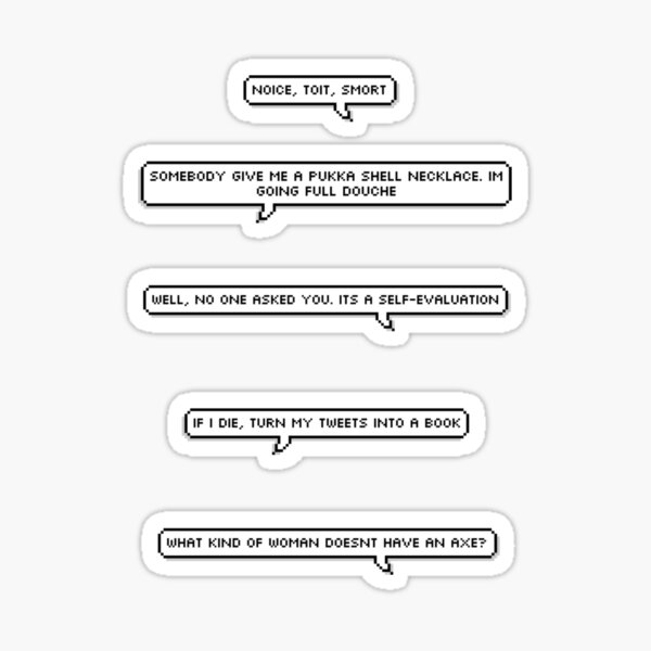 "B99 quotes sticker pack" Sticker by ArtCasualty | Redbubble