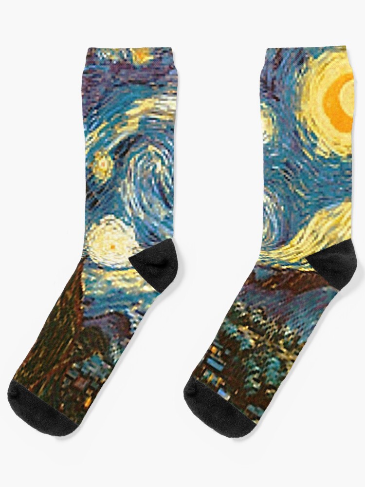 "Vincent Van Gogh's Starry Night - An Icon of Modern Art" Socks for ...
