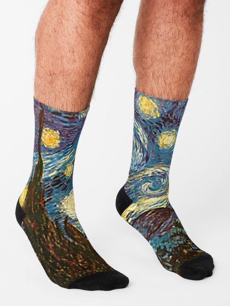 "Vincent Van Gogh's Starry Night - An Icon of Modern Art" Socks for ...