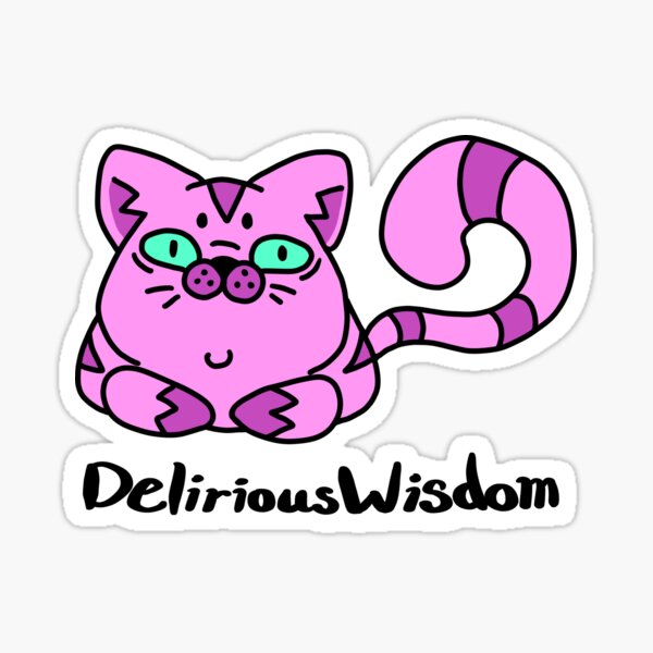 "Del logo" Sticker by Deliriouswisdom | Redbubble