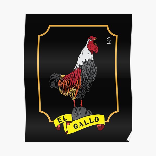 "LOTERÍA: El Gallo Mexican Gift" Poster for Sale by woormle | Redbubble