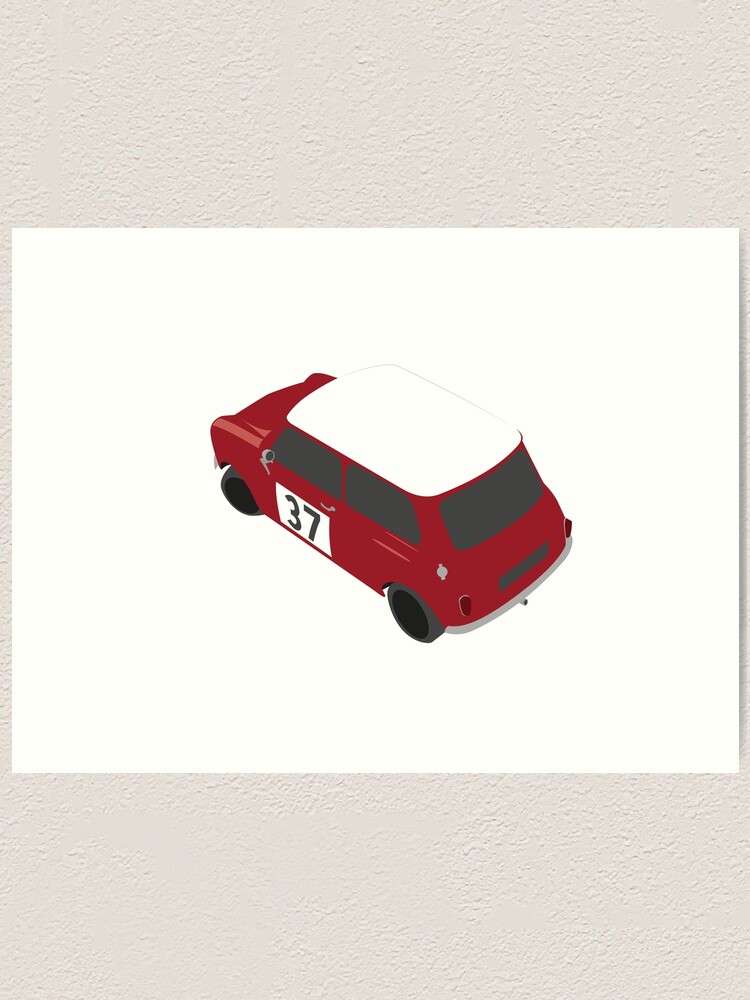 "Austin Mini Cooper Rally Car" Art Print for Sale by Demetr0s | Redbubble