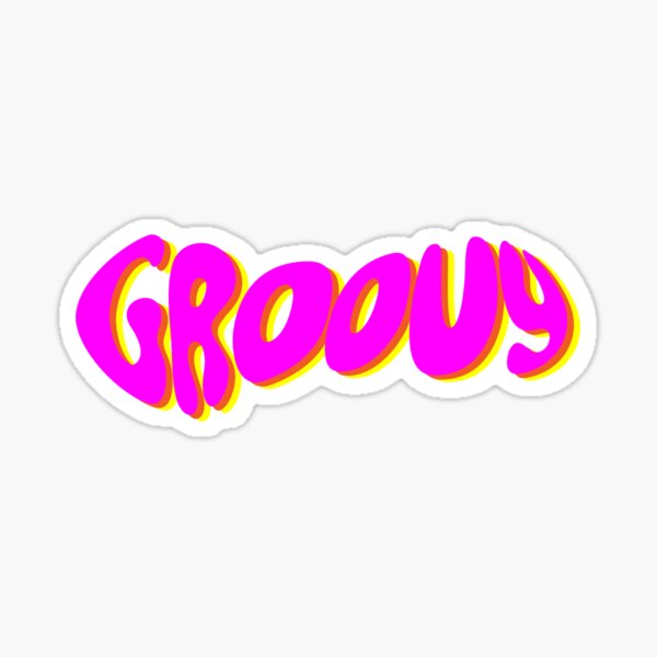 "Groovy by Lilly Hagen" Sticker for Sale by lillyghagen | Redbubble