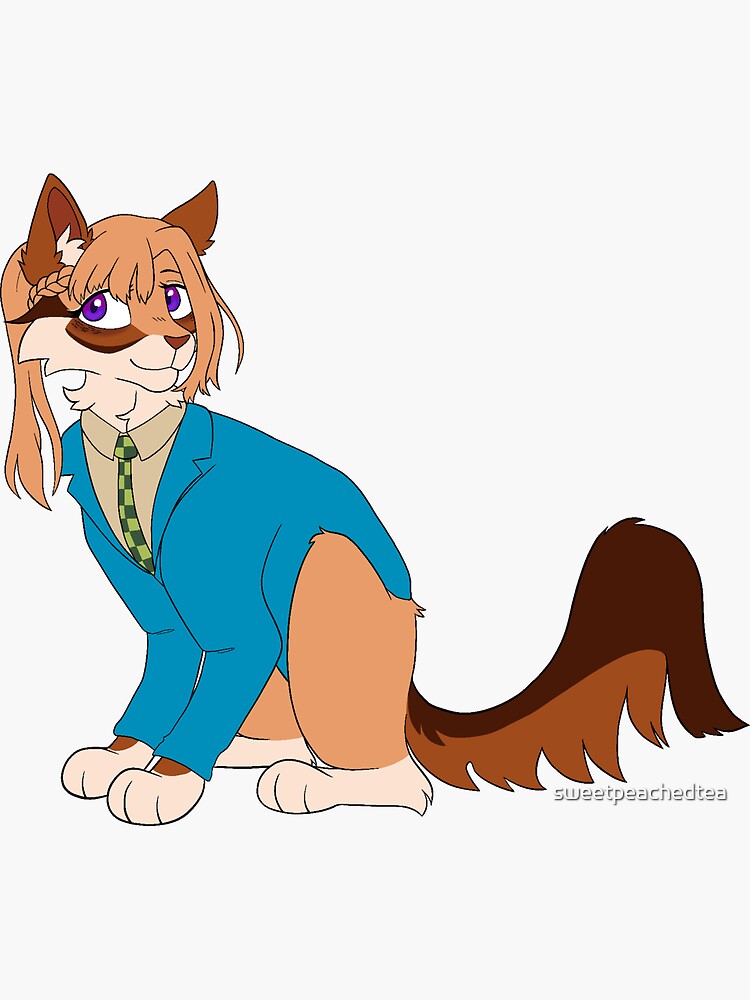 "Sara Cat" Sticker by sweetpeachedtea | Redbubble