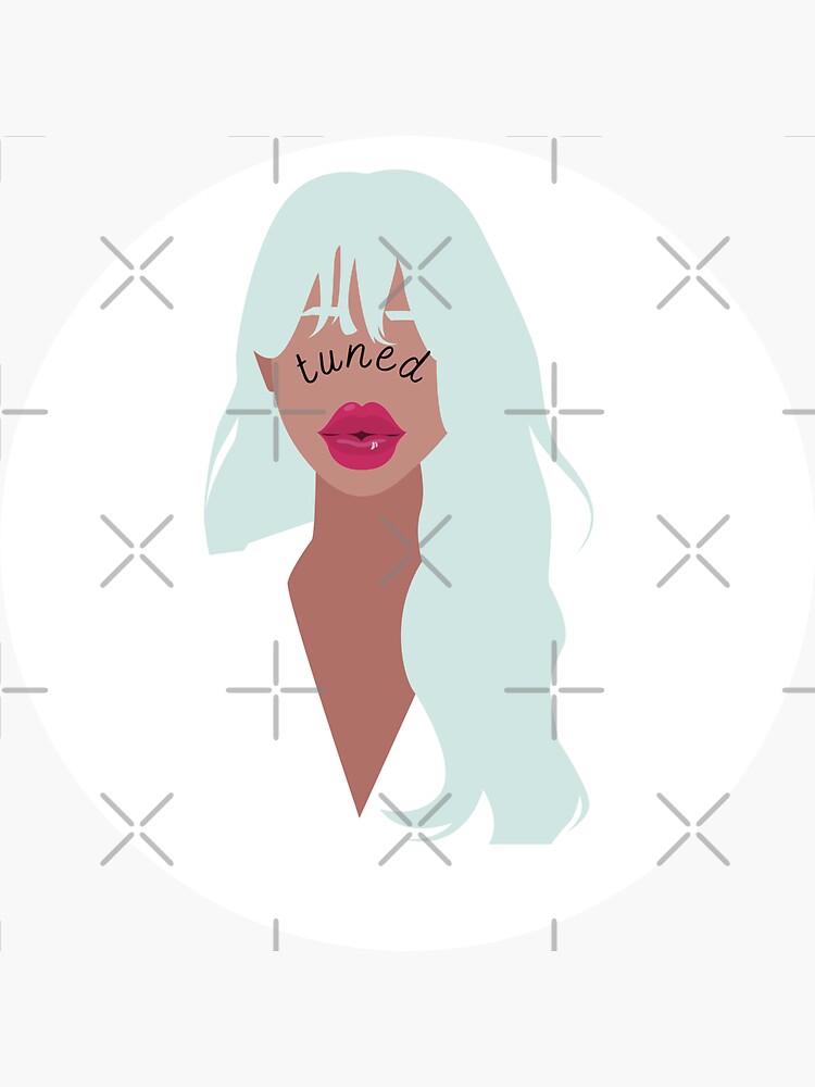 "Lip filters - perfecting the pout!" Sticker by Think-in-ink | Redbubble