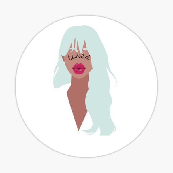 "Lip filters - perfecting the pout!" Sticker by Think-in-ink | Redbubble