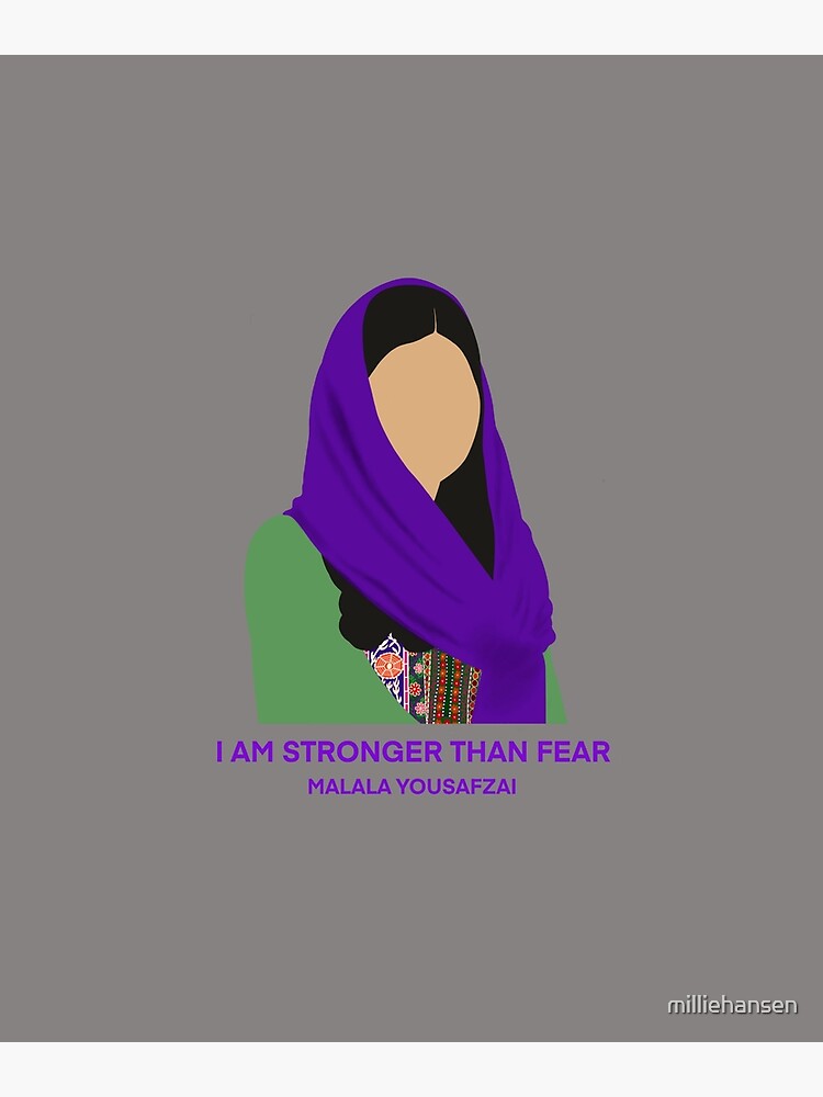 "Malala - I Am Stronger" Poster for Sale by milliehansen | Redbubble