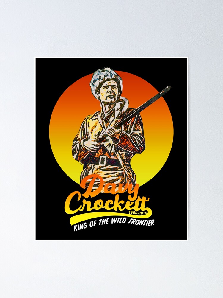 "Davy Crockett King Of the Wild Frontier Fullcolors Letters" Poster for ...