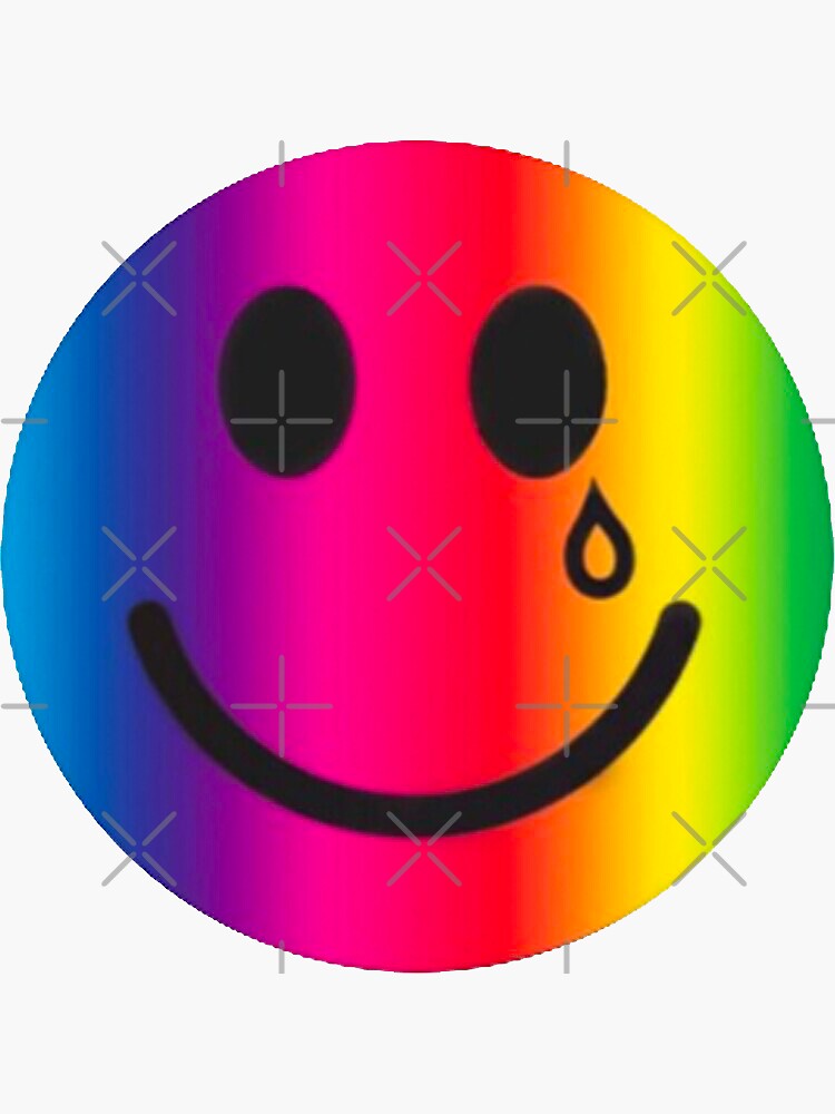 "happy and sad" Sticker for Sale by lanouille | Redbubble
