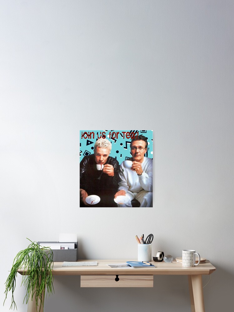 "Giles and Spike Tea Party" Poster for Sale by Shelby Hawkins | Redbubble
