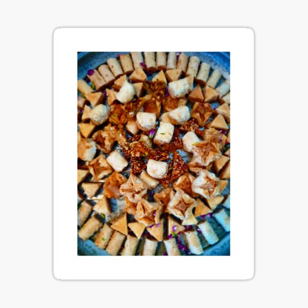 "Food photography - baklava" Sticker for Sale by PhotoCDesign | Redbubble