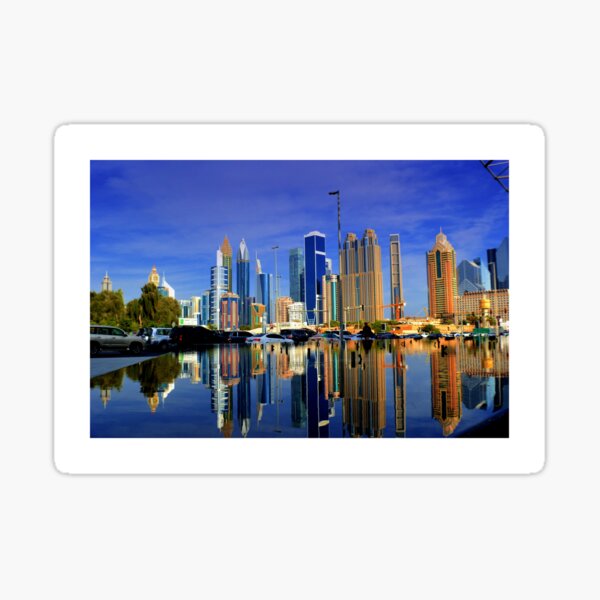 "Dubai skyline" Sticker for Sale by PhotoCDesign | Redbubble