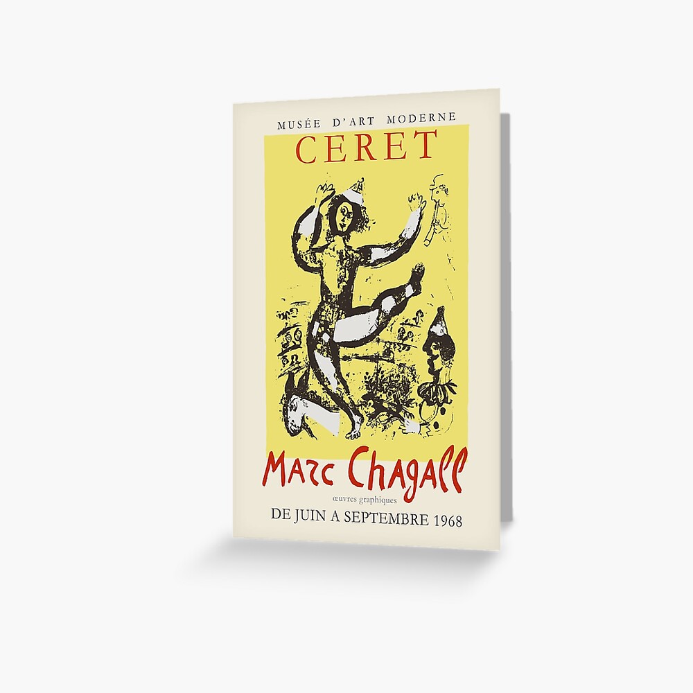 "Marc Chagall. Exhibition poster for Musee d'Art Moderne in Ceret, 1968 ...