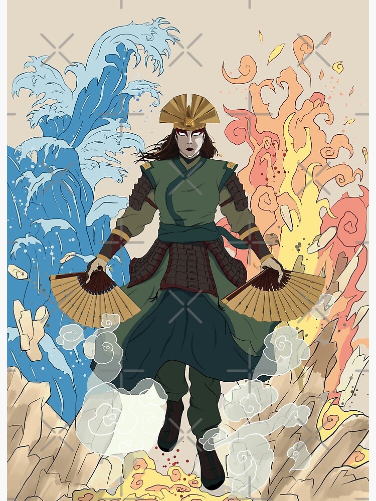 "Avatar Kyoshi" Art Board Print for Sale by silentrebel | Redbubble