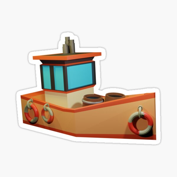 "The Boat" Sticker for Sale by ArtRenders | Redbubble