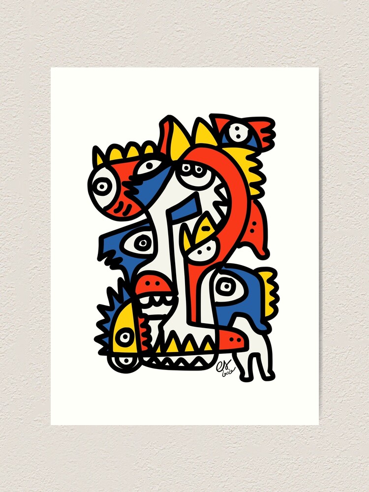 "Graffiti Street Art Cubist Cool Monsters by Emmanuel Signorino " Art ...