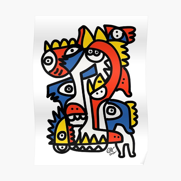 "Graffiti Street Art Cubist Cool Monsters by Emmanuel Signorino ...