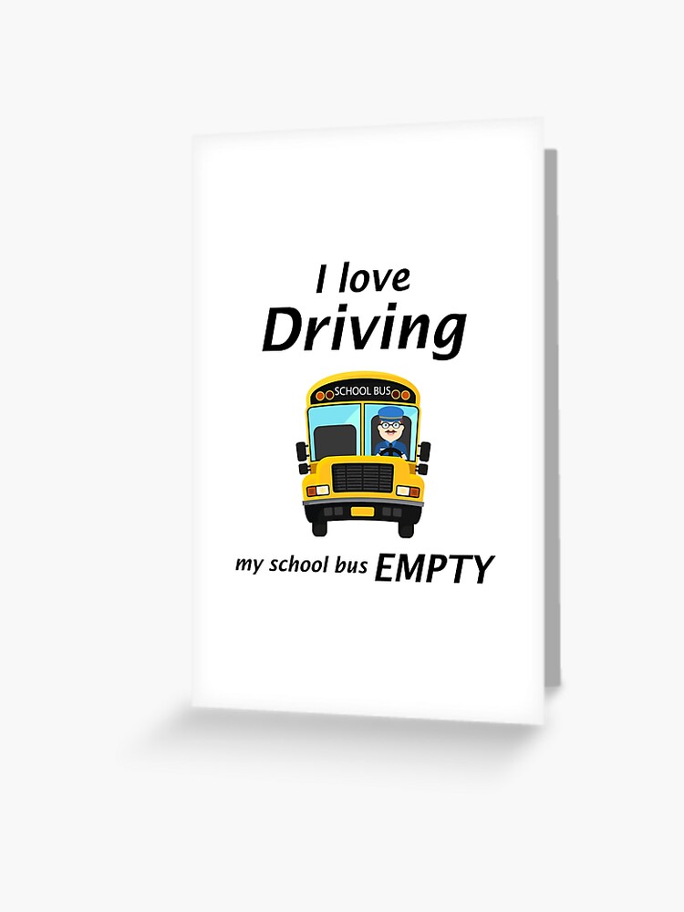 School Bus Retirement Cards Funny Printable