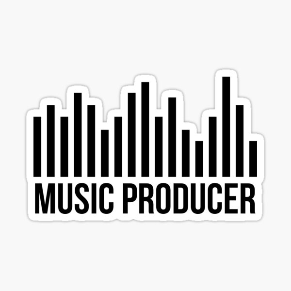 "Music Producer Waveform Graphic" Sticker by HY2ROGEN | Redbubble