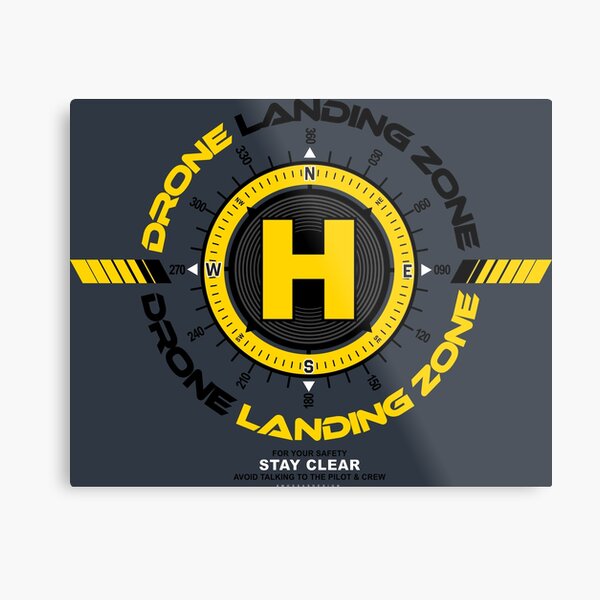 "DRONE LANDING ZONE SIGN - DRONE OPERATOR, Drone ART - Limited Edition ...