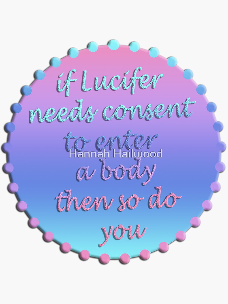 "Consent" Sticker by Hjarema18 | Redbubble