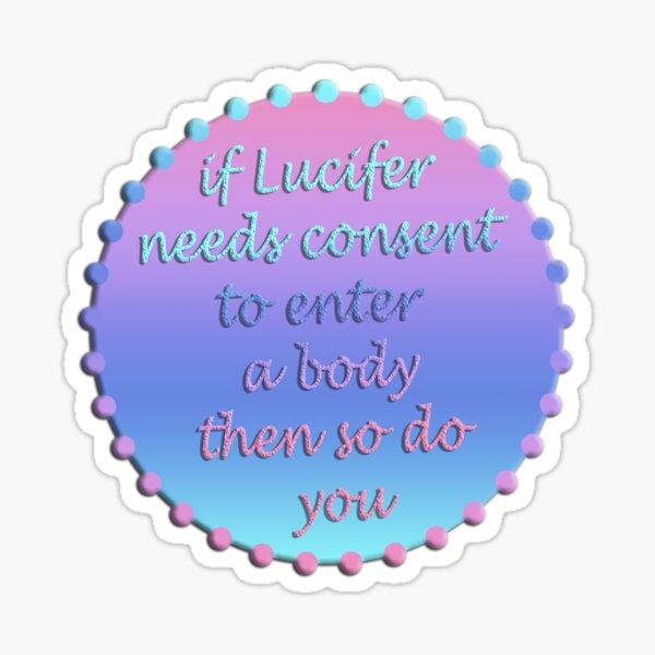 "Consent" Sticker by Hjarema18 | Redbubble