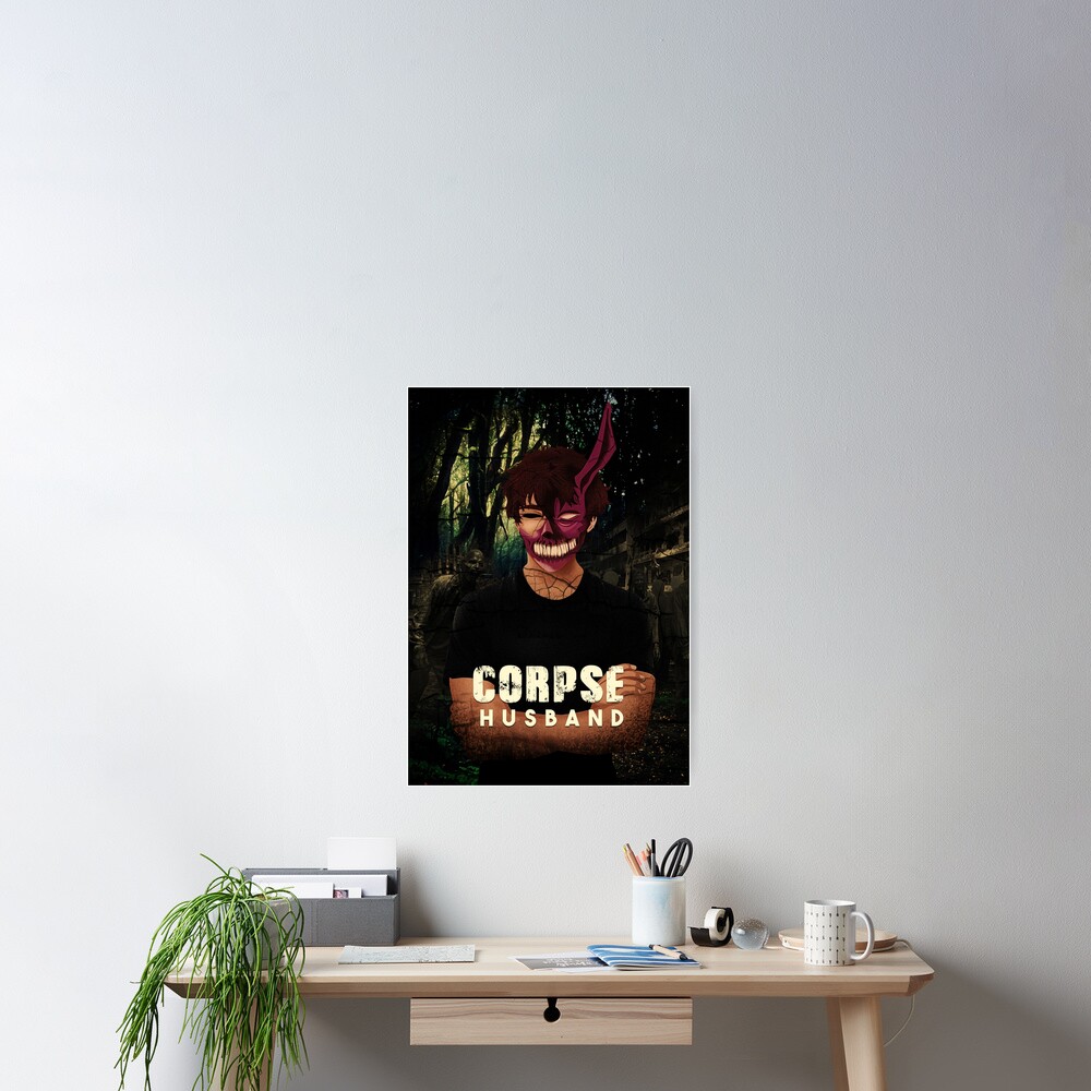 " Corpse Husband Merch" Poster by edhie815 | Redbubble