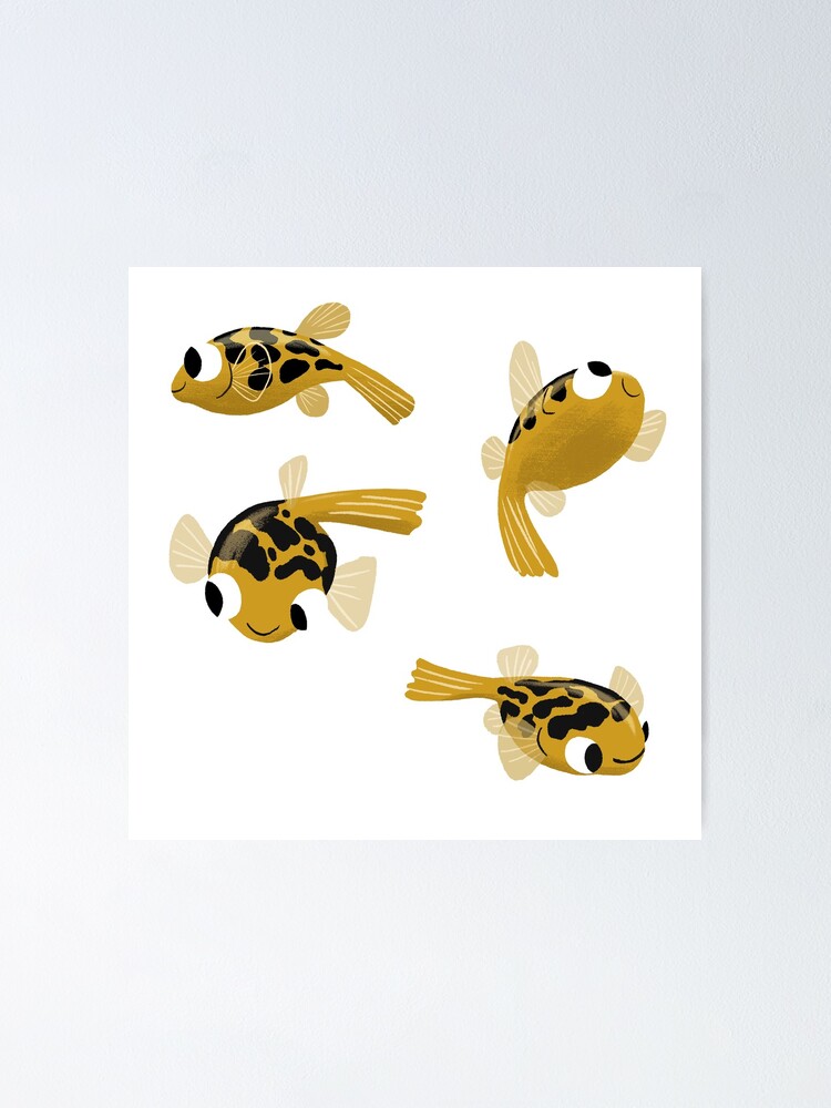 "Pea Puffer Fish Group" Poster by nicolasrix1 | Redbubble