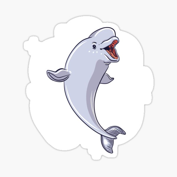 "Beluga Whale" Sticker for Sale by Tylernotcreator | Redbubble