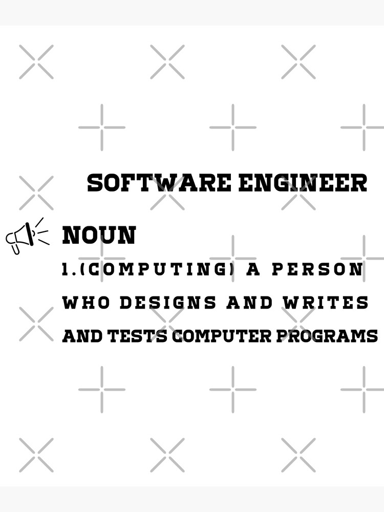 "Funny software engineer Definition" Poster for Sale by sayahcreative ...