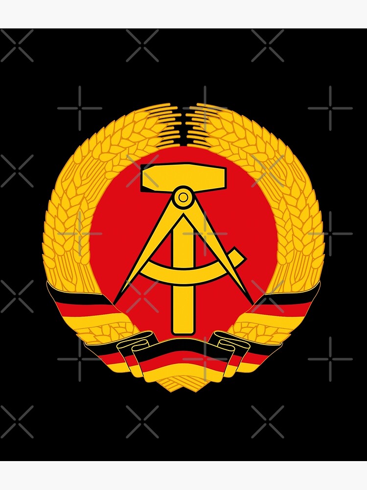 "DDR GDR East Germany Emblem Hammer Transparent" Poster for Sale by ...
