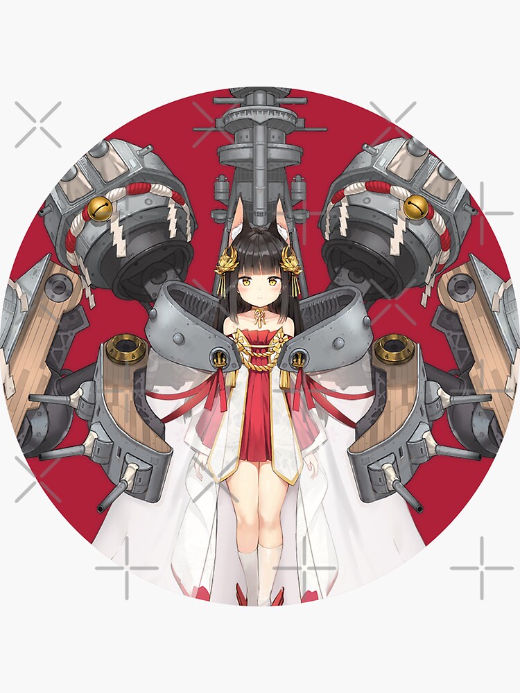 "Nagato - Azur Lane - Circle 1" Sticker for Sale by Chumbo21 | Redbubble