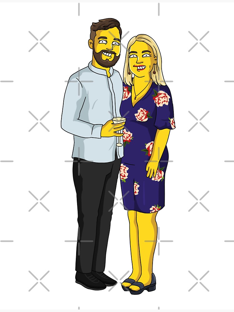 "Simpsons Couple " Sticker for Sale by Cartoonsy | Redbubble