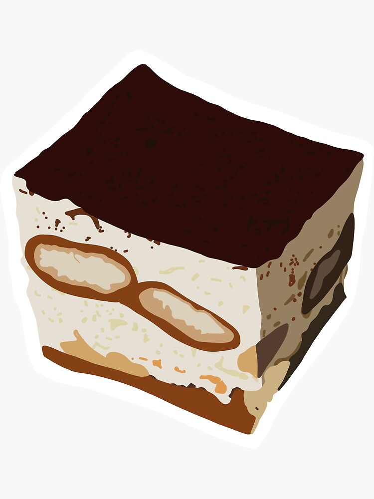 "Tiramisu" Sticker for Sale by Jasisart | Redbubble
