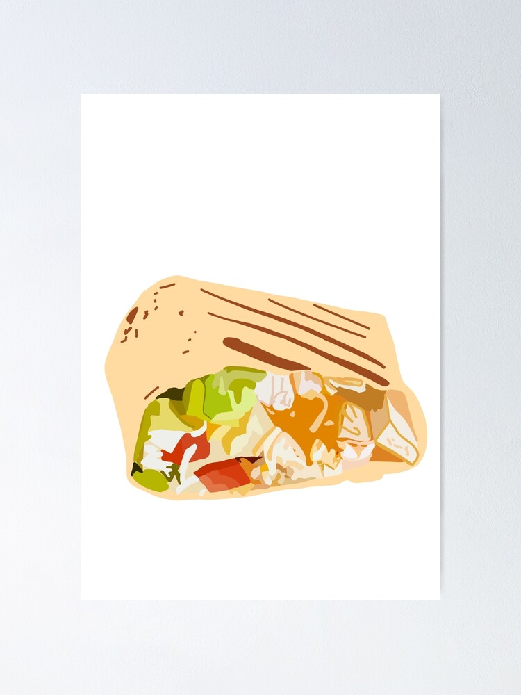 "Chicken Wrap" Poster by Jasisart | Redbubble