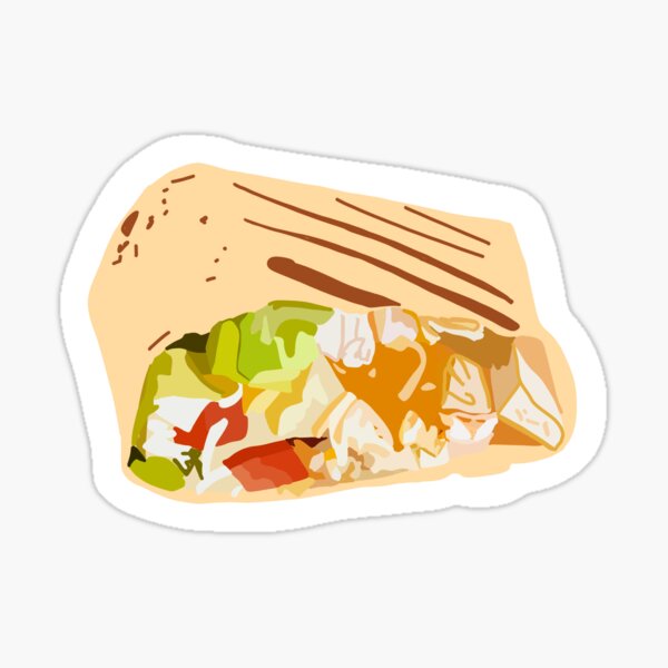 "Chicken Wrap" Sticker for Sale by Jasisart | Redbubble