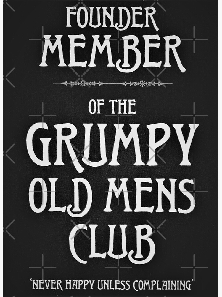 "Old Mens Club" Sticker for Sale by lozanoroyce | Redbubble