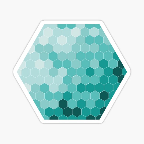 "Turquoise Honeycomb" Sticker for Sale by emmielle | Redbubble