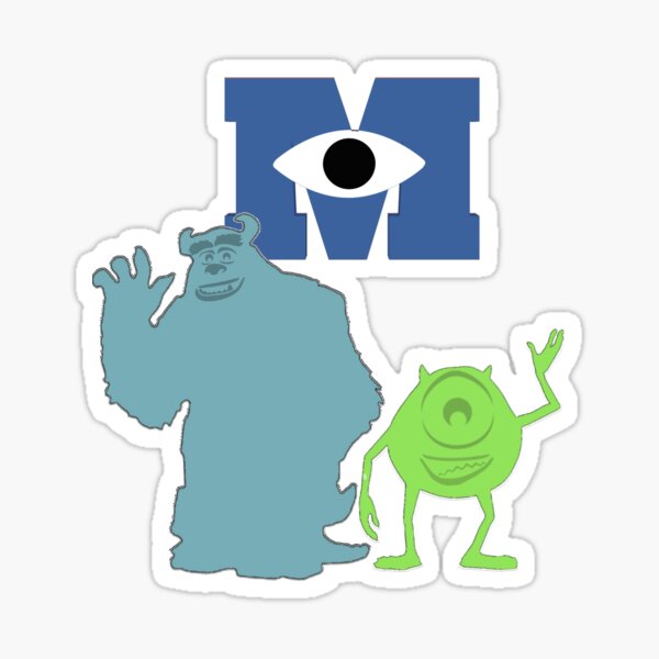 "Inspired by Mike & Sully [Monsters Inc]" Sticker by Alembdar | Redbubble