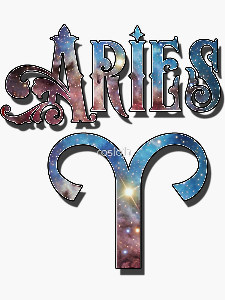 "Aries" Sticker by rosiojh | Redbubble
